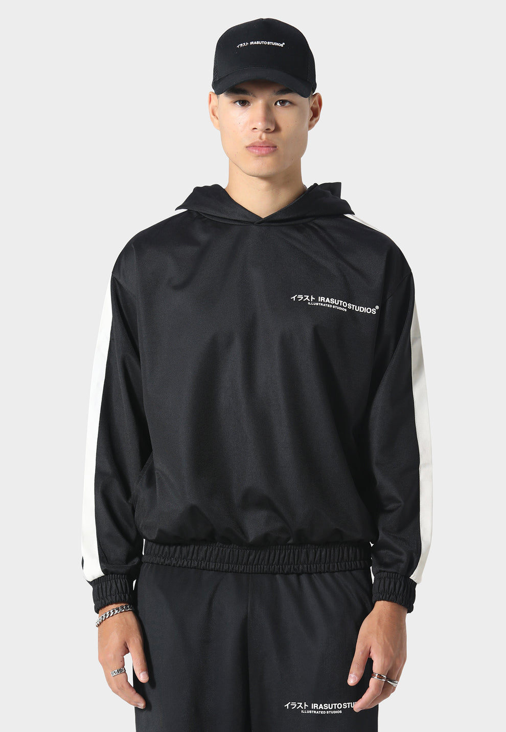 Tricote Black Hoodie – IRASUTO STUDIOS